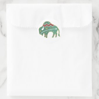 Sticker Buffalo Design Native American | Zazzle