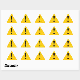 Sticker Caution Sticker Exclamation Equipment Work | Zazzle