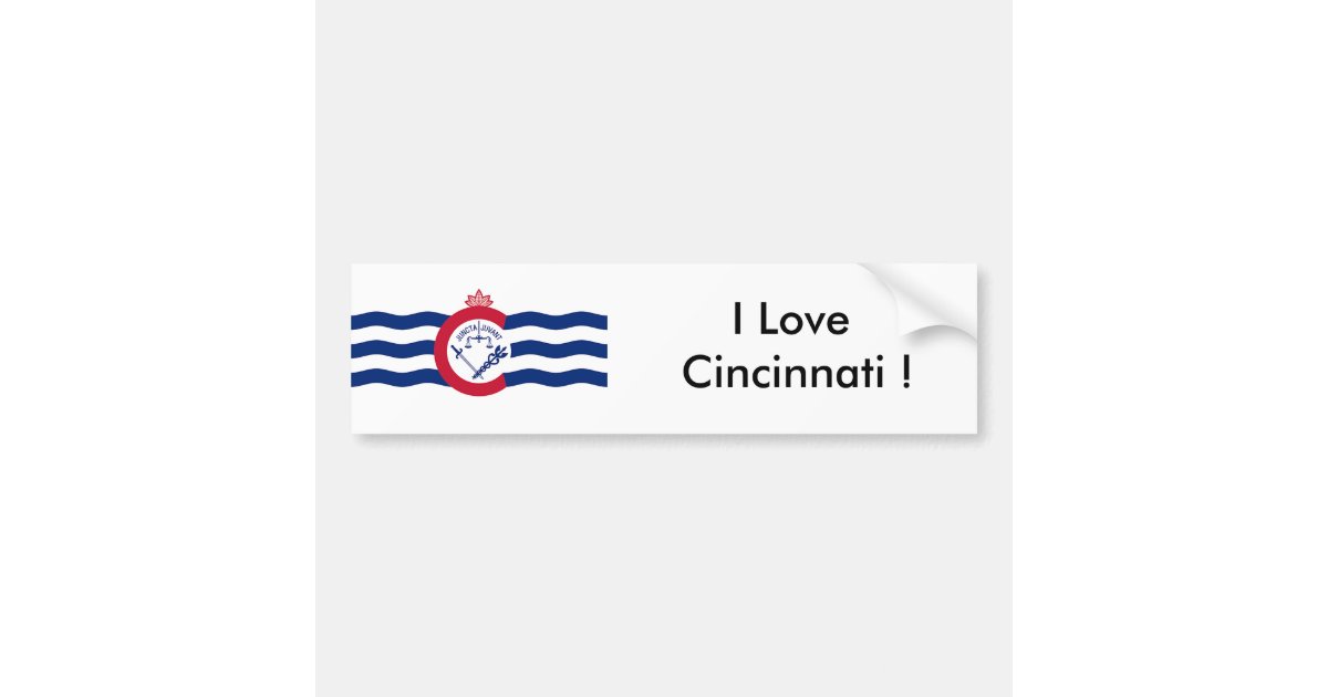 Sticker Flag of Cincinnati, Ohio State, USA | Zazzle