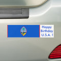 Sticker Flag of Guam, Happy Birthday U.S.A.! | Zazzle