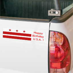 Sticker Flag of Washington DC | Zazzle