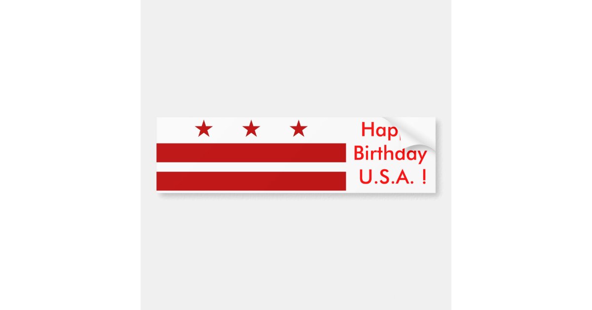 Sticker Flag of Washington DC | Zazzle