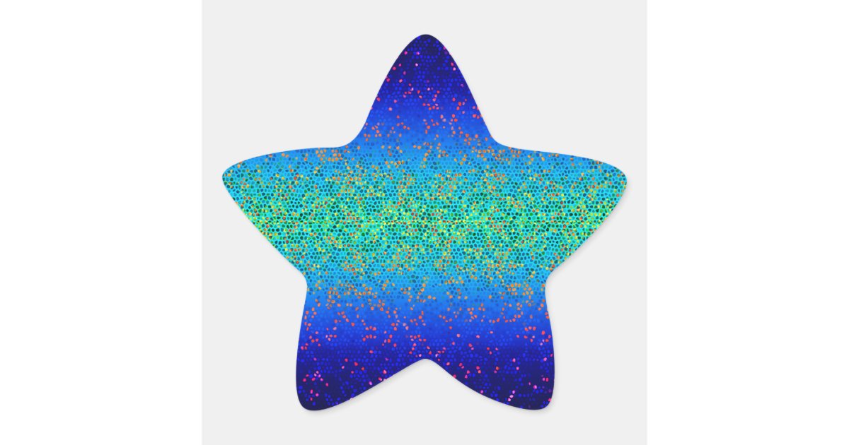 Sticker Glitter Star Dust | Zazzle