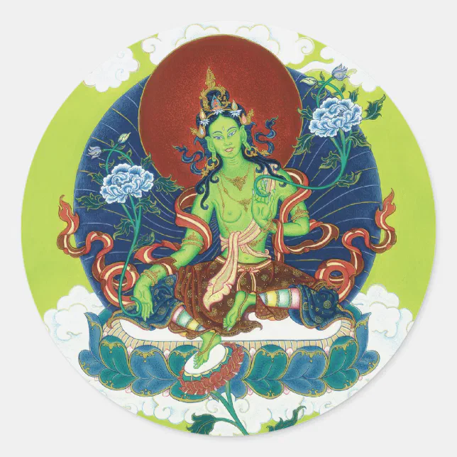 STICKER Green Tara | Zazzle