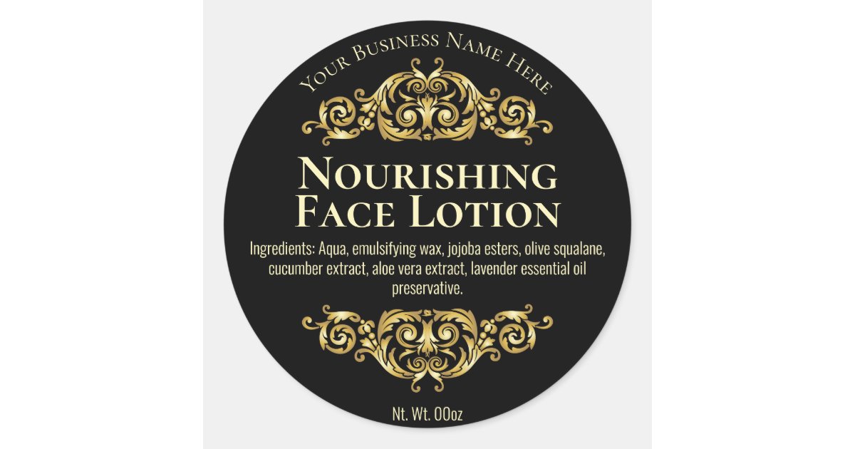 Sticker Label For Handmade Face Lotion | Zazzle