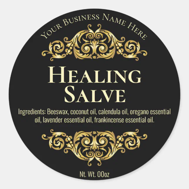 Sticker Label For Handmade Healing Salve | Zazzle