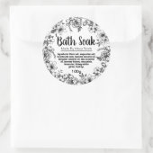 Sticker Label For Homemade Bath Salt | Zazzle