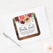 Sticker Label For Homemade Bath Salt | Zazzle
