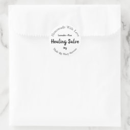 Sticker Label For Homemade Healing Salve Balm | Zazzle