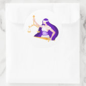 Sticker Lady Justice | Zazzle