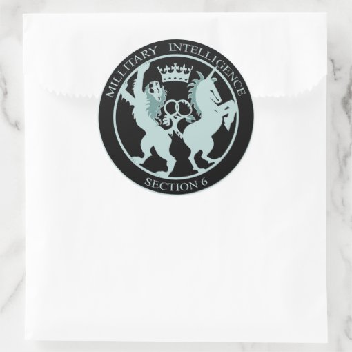Sticker Military Intelligence Section 6 | Zazzle