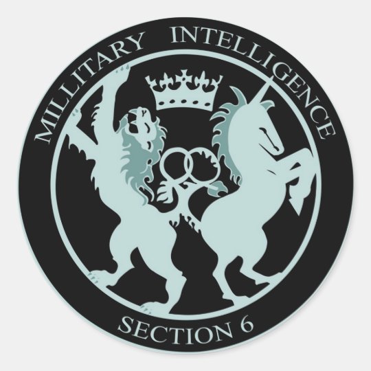 Sticker Military Intelligence section 6 | Zazzle.com