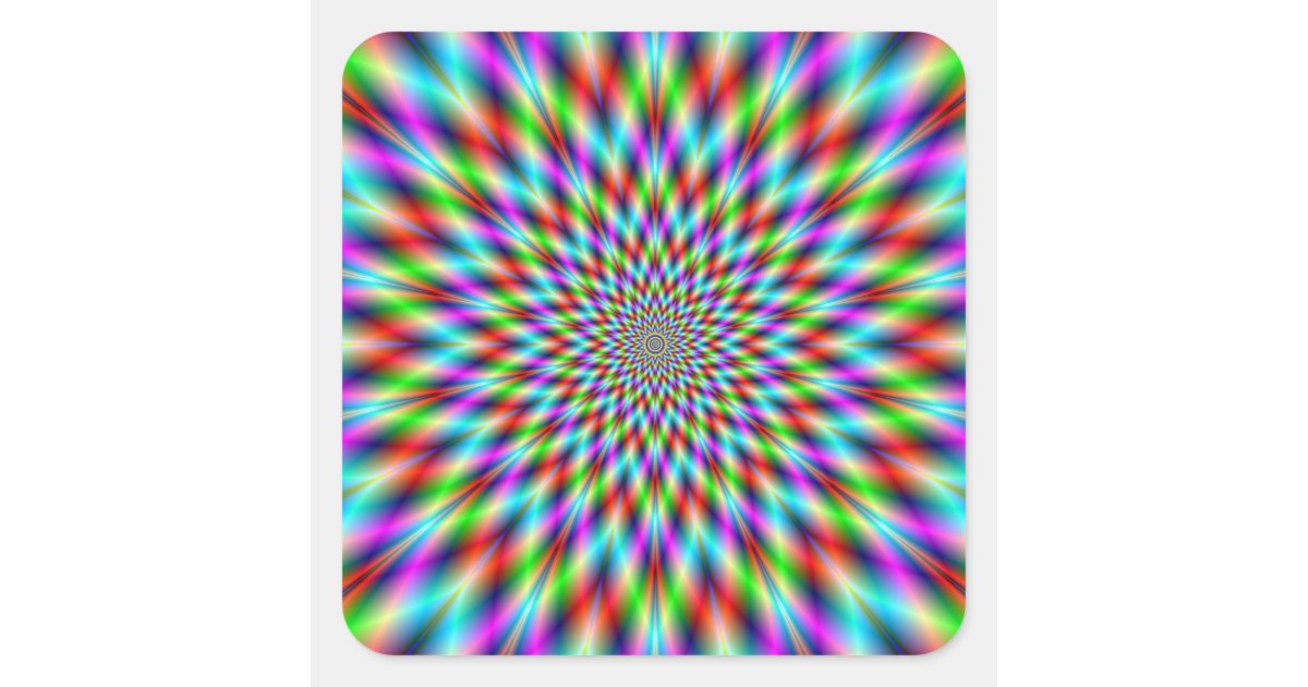 Sticker Neon Star Exploding | Zazzle