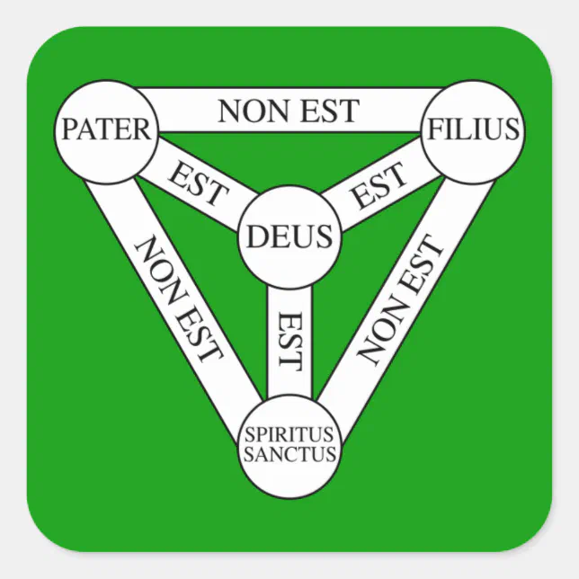 Sticker Of The Scutum Fidei Shield Of The Trinity Zazzle