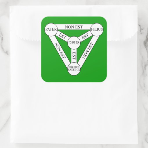 Sticker Of The Scutum Fidei Shield Of The Trinity Zazzle