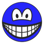 Colored smile blue : Smilies @ emofaces.com