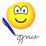 Writing emoticon : Emoticons @ emofaces.com