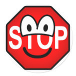 Stop sign emoticon : Emoticons @ emofaces.com