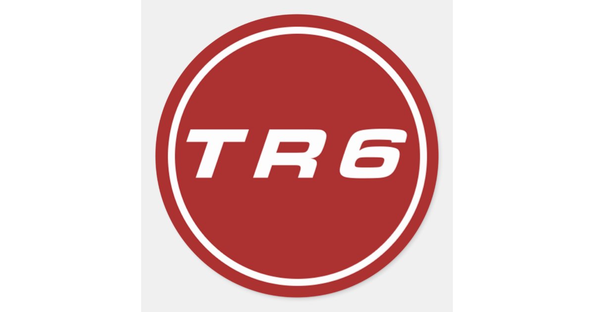 Sticker TR6 | Zazzle