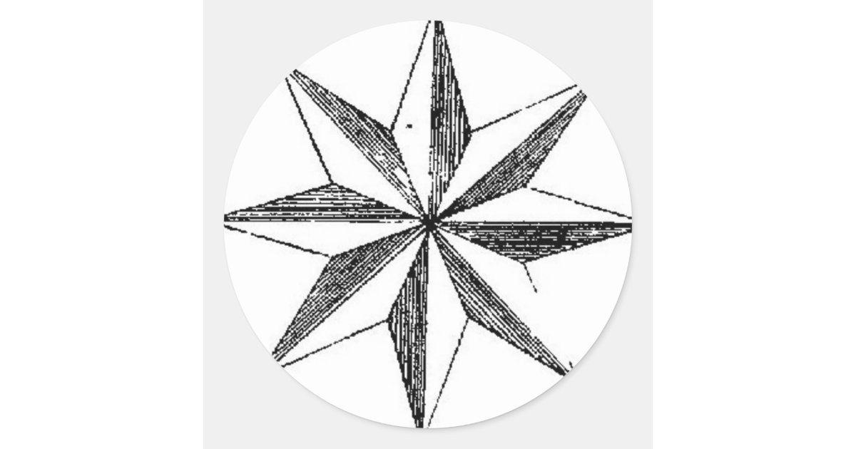 Sticker - Vintage Nautical North Star | Zazzle