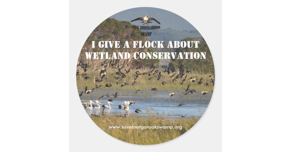 Sticker Wetland Conservation | Zazzle