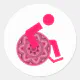 STICKER WHEELCHAIR DIFFERENT ABLE PEOPLE | Zazzle