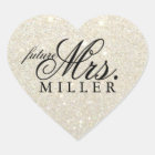 Future Mrs. Gold Foil Bridal Shower Sticker | Zazzle.com