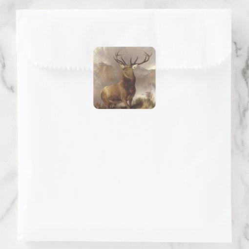 Sticker Wildlife Majestic Bull Elk Mountain Storm | Zazzle