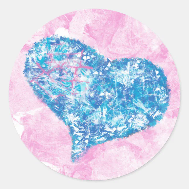 Sticker with a lovely heart | Zazzle