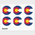 Sticker with Flag of Colorado | Zazzle