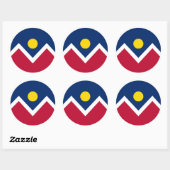 Sticker with Flag of Denver, Colorado | Zazzle