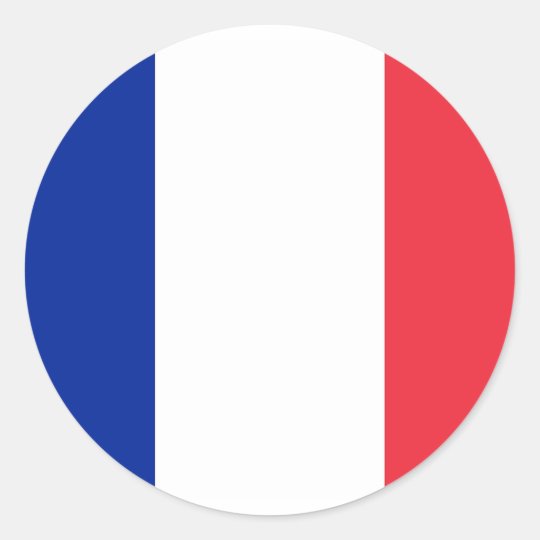 Sticker with Flag of France | Zazzle.com