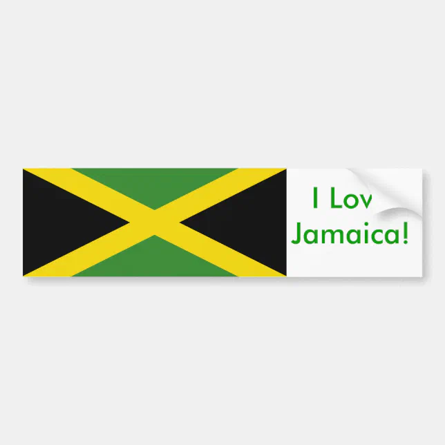 Sticker with Flag of Jamaica | Zazzle