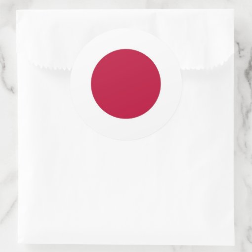Sticker with Flag of Japan | Zazzle