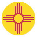 Sticker with Flag of New Mexico | Zazzle