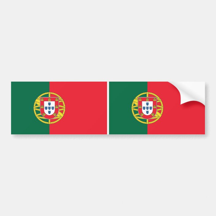 Sticker with Flag of Portugal | Zazzle.com
