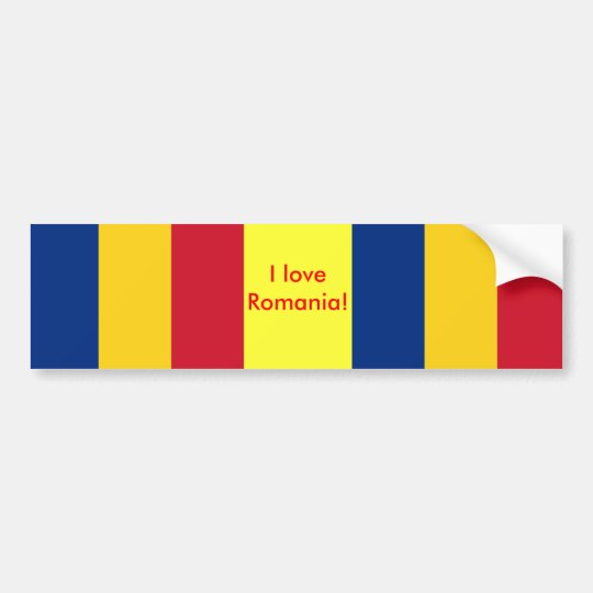 Sticker with Flag of Romania | Zazzle.com