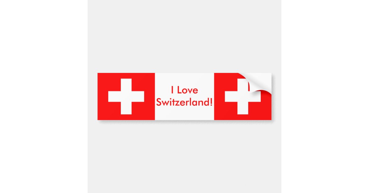 Sticker with Flag of Switzerland | Zazzle