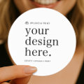 Sticker Your Design Upload 3" Round | Zazzle