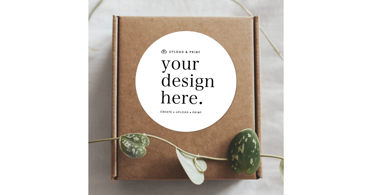 Sticker Your Design Upload 3" Round | Zazzle