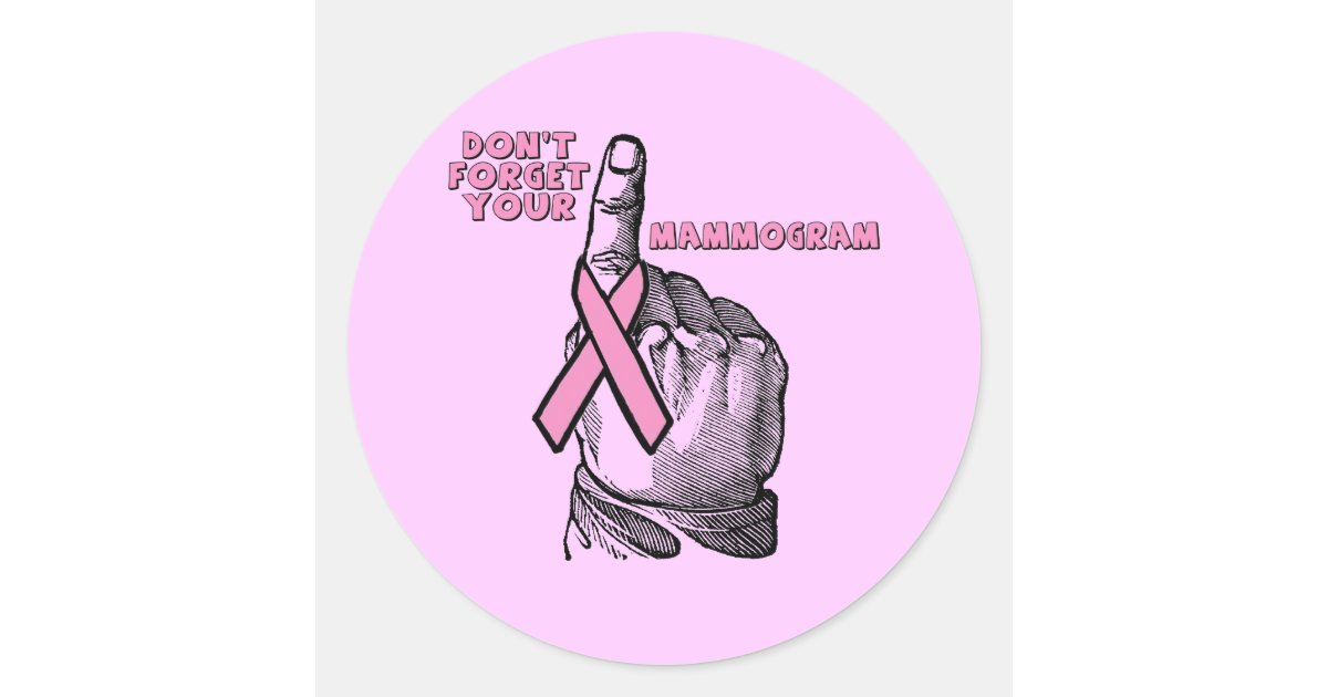 Stickers - Breast Cancer Mammogram | Zazzle
