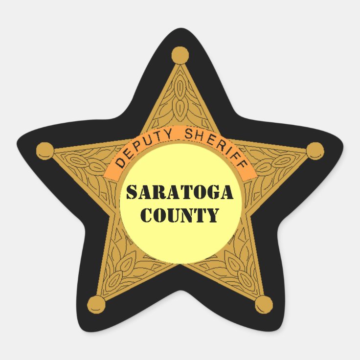 STICKERS Cute Deputy Sheriff Badge template area | Zazzle