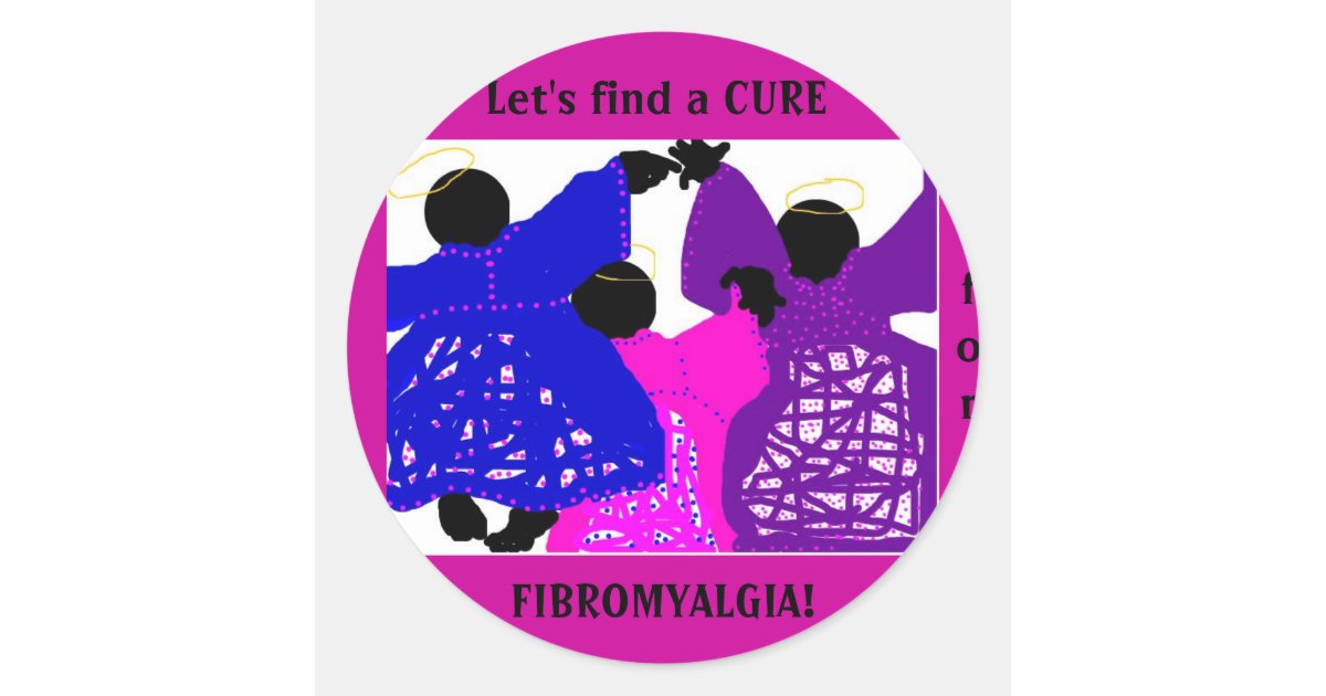 Stickers/Fibromyalgia Classic Round Sticker | Zazzle