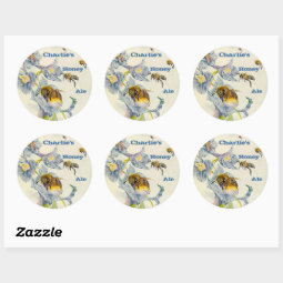 STICKERS HONEY Ale Homebrew Labeling Sticker weiss | Zazzle