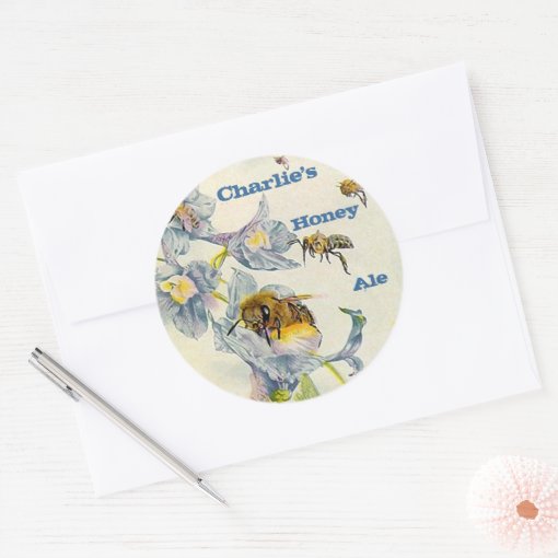 STICKERS HONEY Ale Homebrew Labeling Sticker weiss | Zazzle