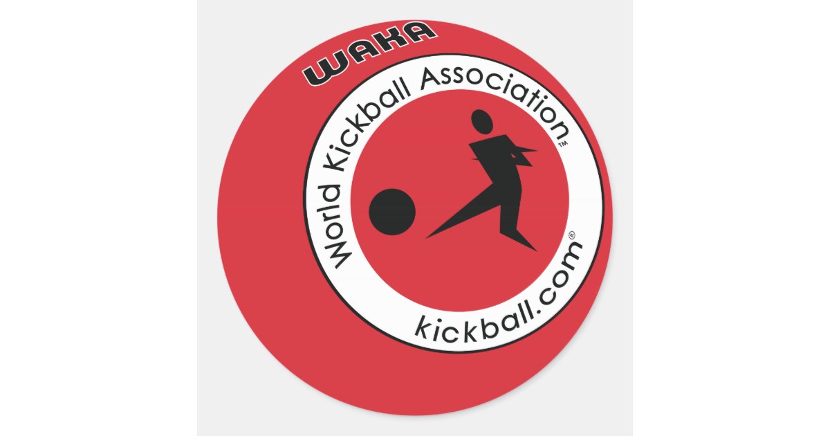 Stickers - Kickball Logo | Zazzle