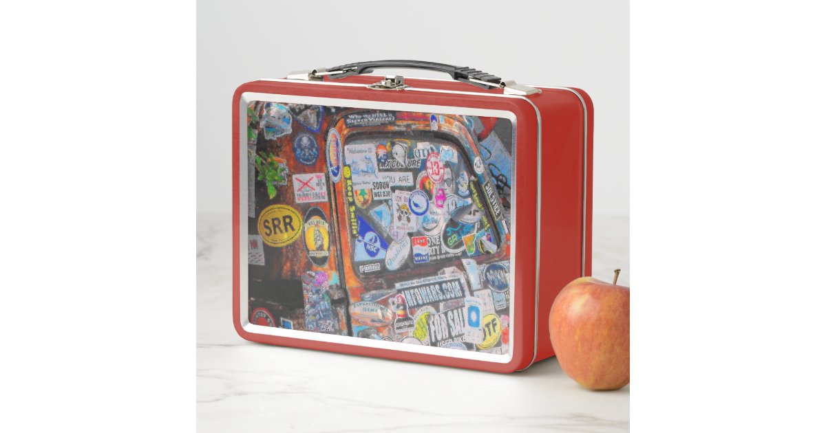 Stickers Metal Lunch Box | Zazzle
