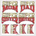 Stickers - SUPER Family | Zazzle