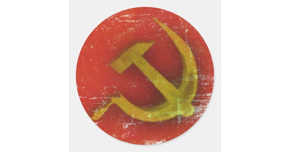 Stickers with Dirty Old Soviet Union Flag | Zazzle