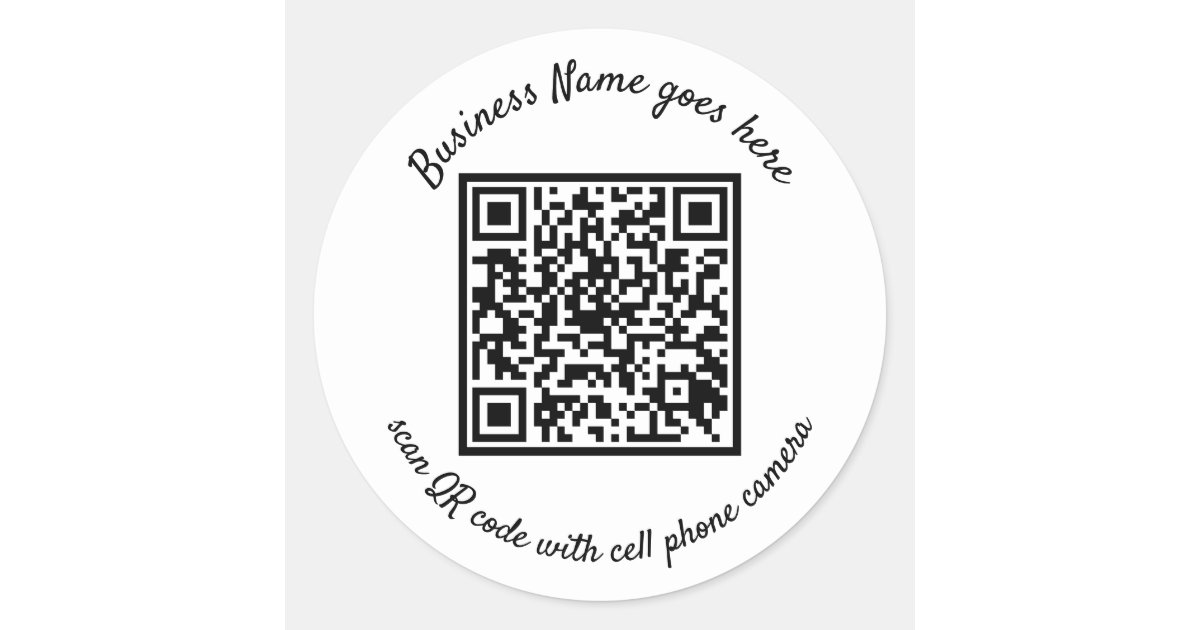Stickers with QR Code | Zazzle